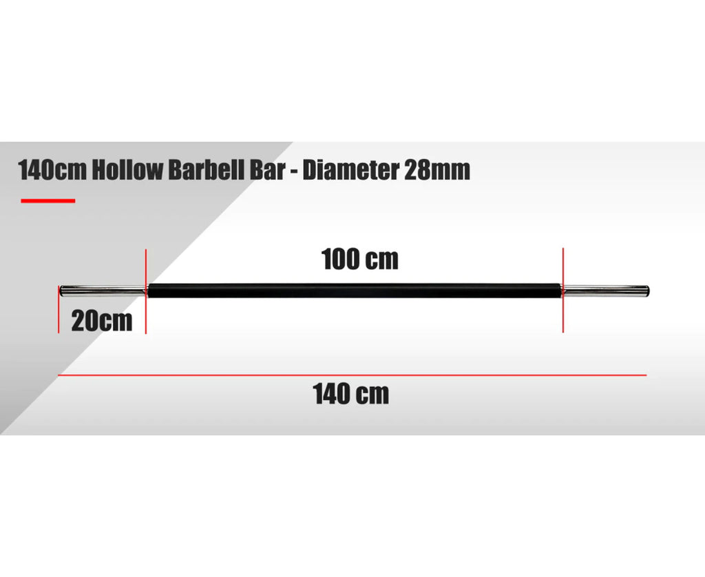 Body Pump Bar 140cm - 28mm Diameter Hollow Barbell Bar – Fitness and Sport